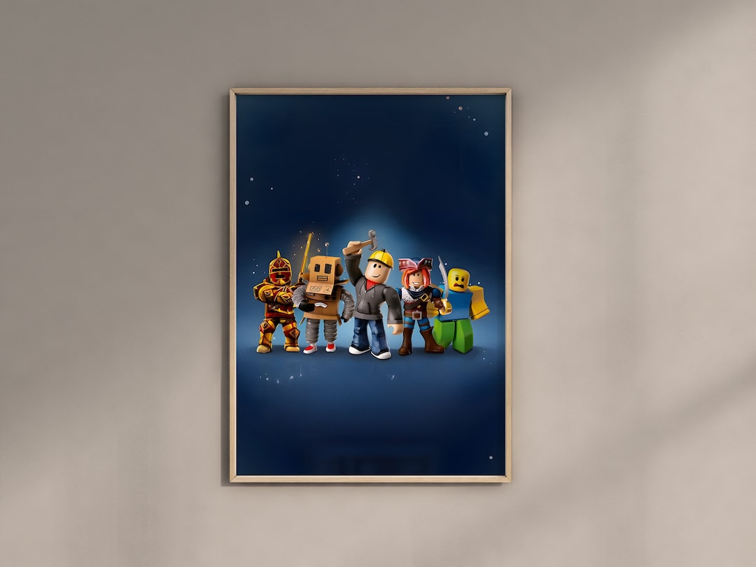 Roblox Poster Gaming Room Poster Print Game Video Games Digital Poster ...