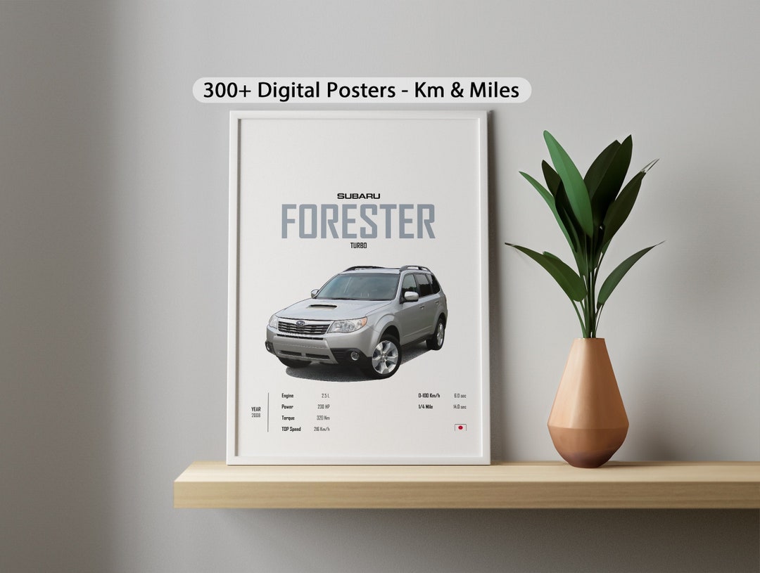 Subaru Forester XT Turbo Digital Poster Car Poster Digital Print ...