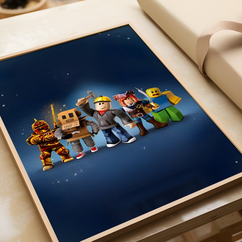 Roblox Poster Gaming Room Poster Print Game Video Games Digital Poster ...