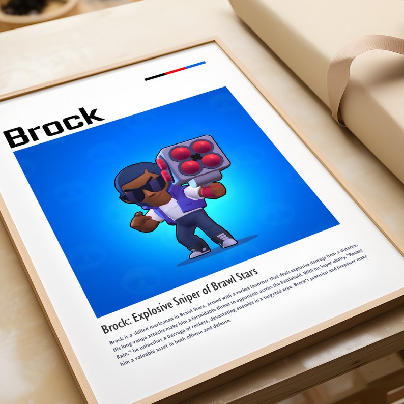 Brock Brawl Stars Brock Digital Poster Brawl Stars Clipart Brawl Stars ...