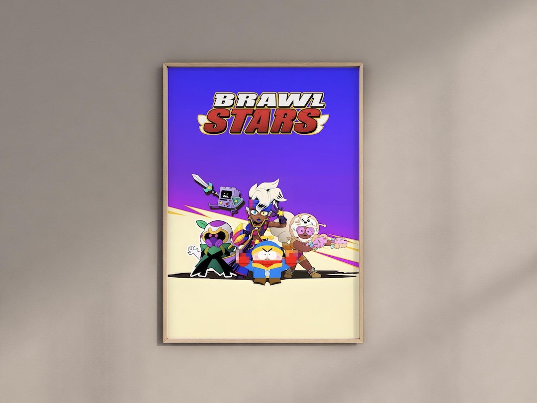 Brawl Stars Digital Poster Brawl Stars Clipart Brawl Stars Instant ...