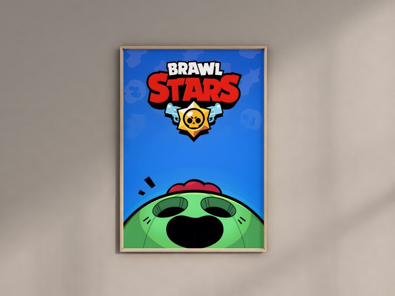 Brawl Stars Digital Poster Brawl Stars Clipart Brawl Stars Instant ...