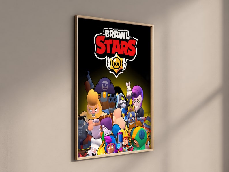 Brawl Stars Digital Poster Brawl Stars Clipart Brawl Stars Instant ...