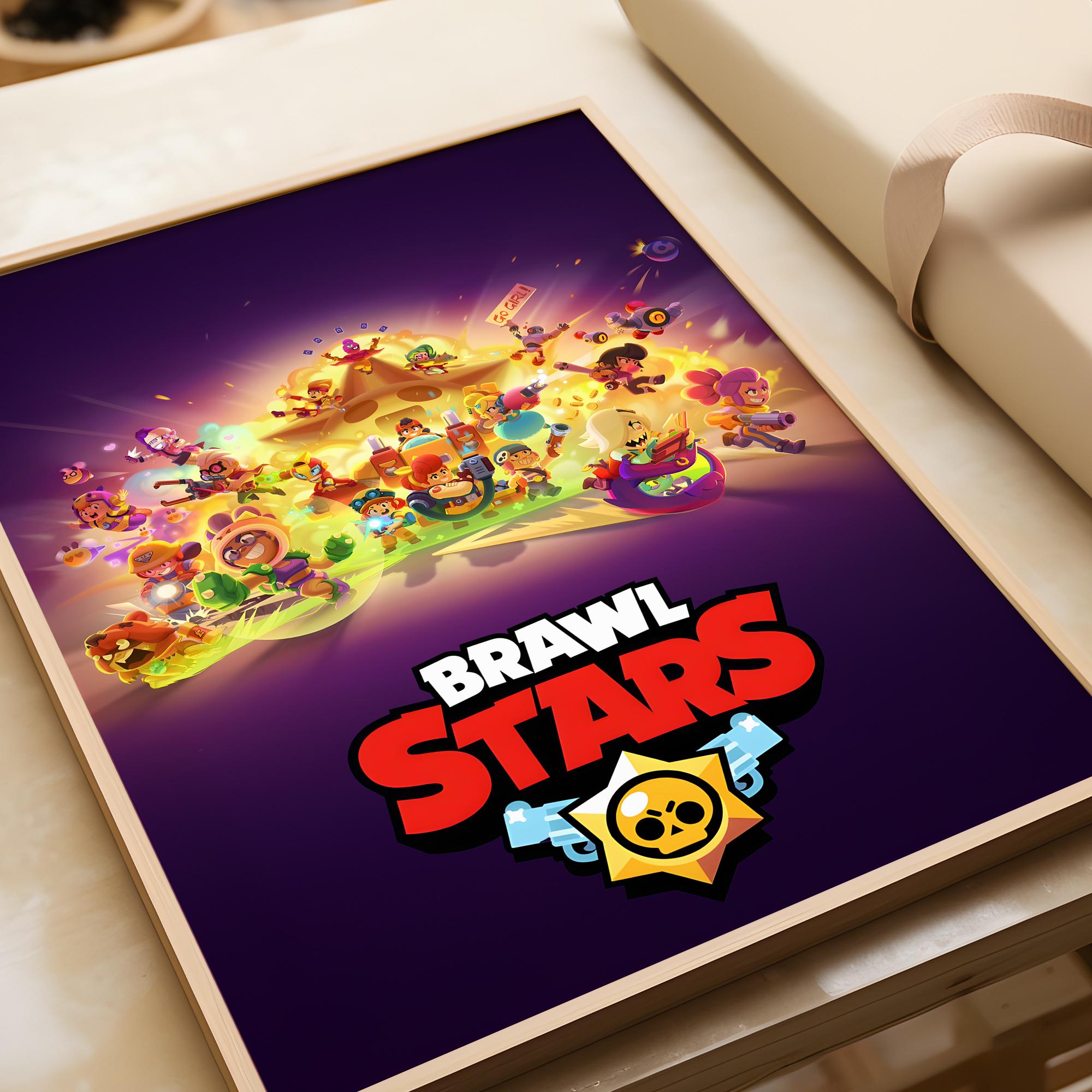 Brawl Stars Digital Poster Brawl Stars Clipart Brawl Stars Instant ...