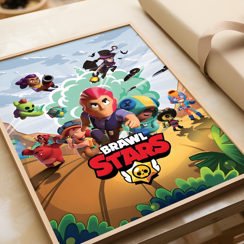 Brawl Stars Digital Poster Brawl Stars Clipart Brawl Stars Descarga ...