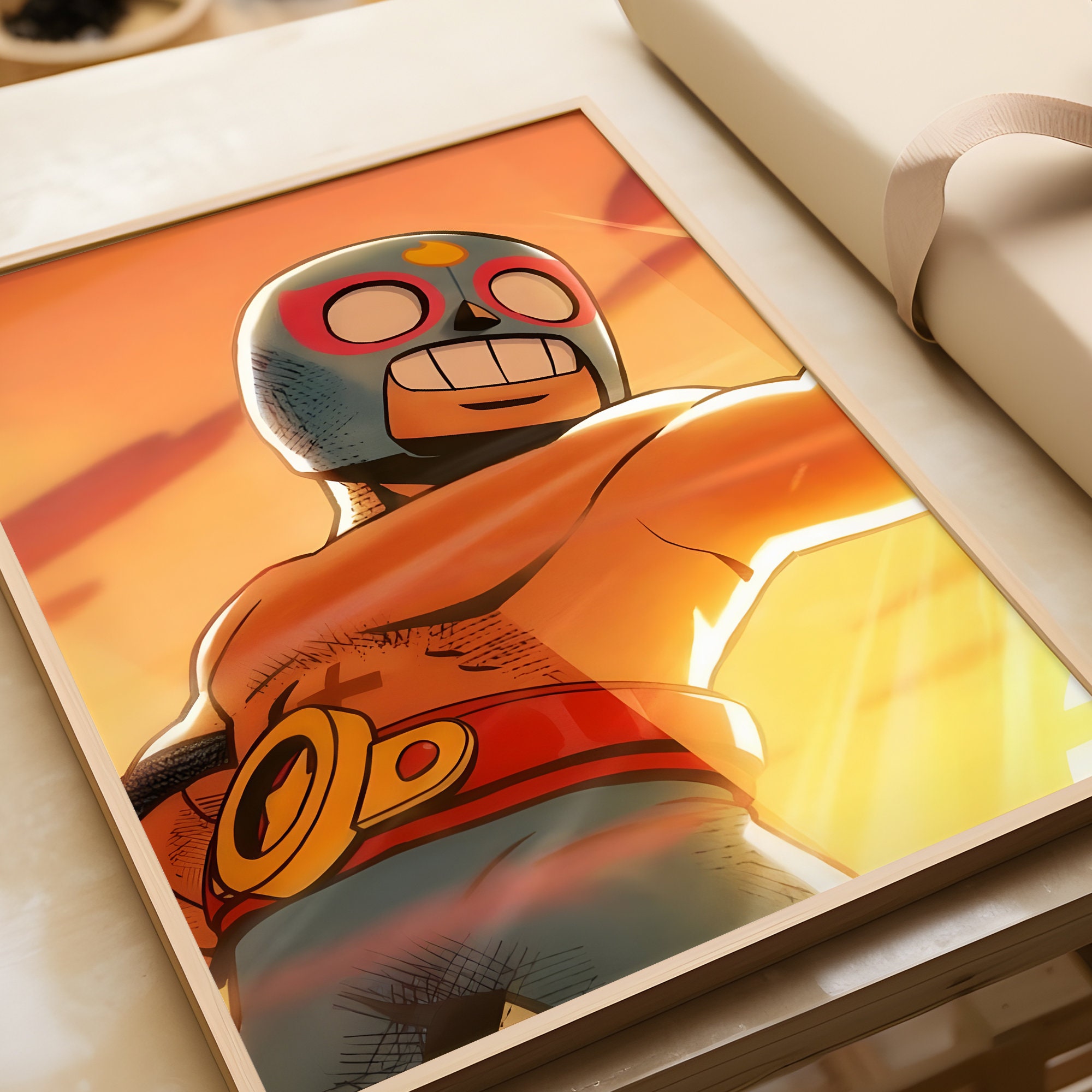 Brawl Stars Poster El Primo Digital Poster Brawl Stars Clipart Brawl ...