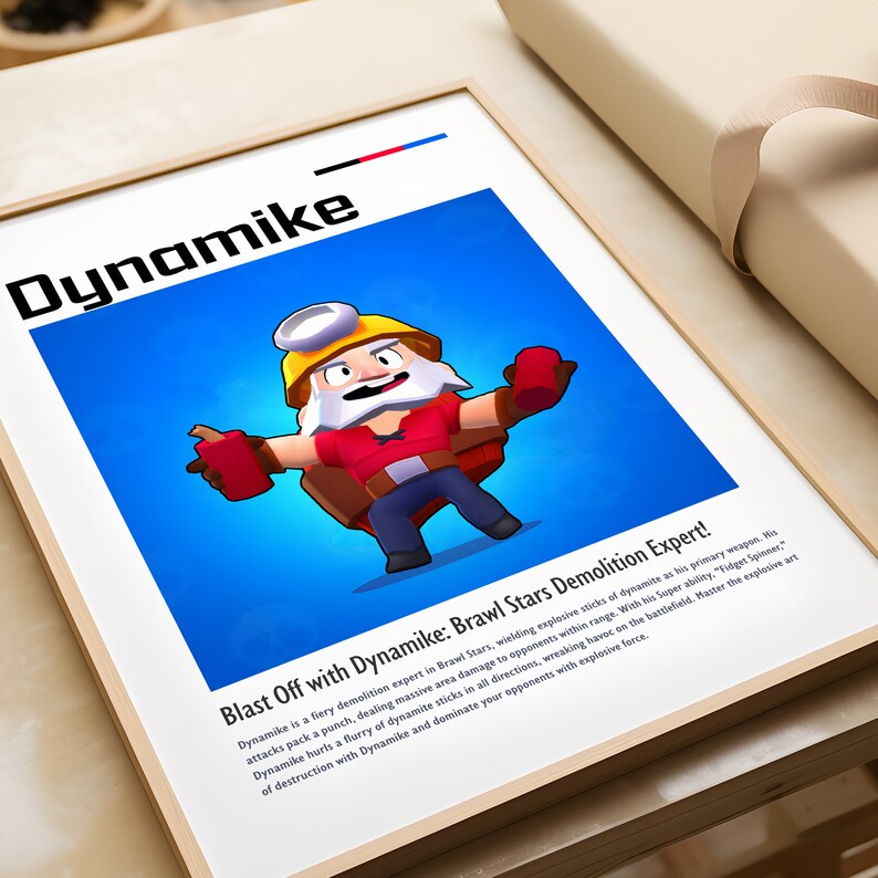 Dynamike Brawl Stars Dynamike Digital Poster Brawl Stars Clipart Brawl ...