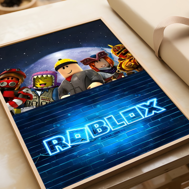 Roblox Gaming Poster: Kids Room Decor (digital Download) - Etsy