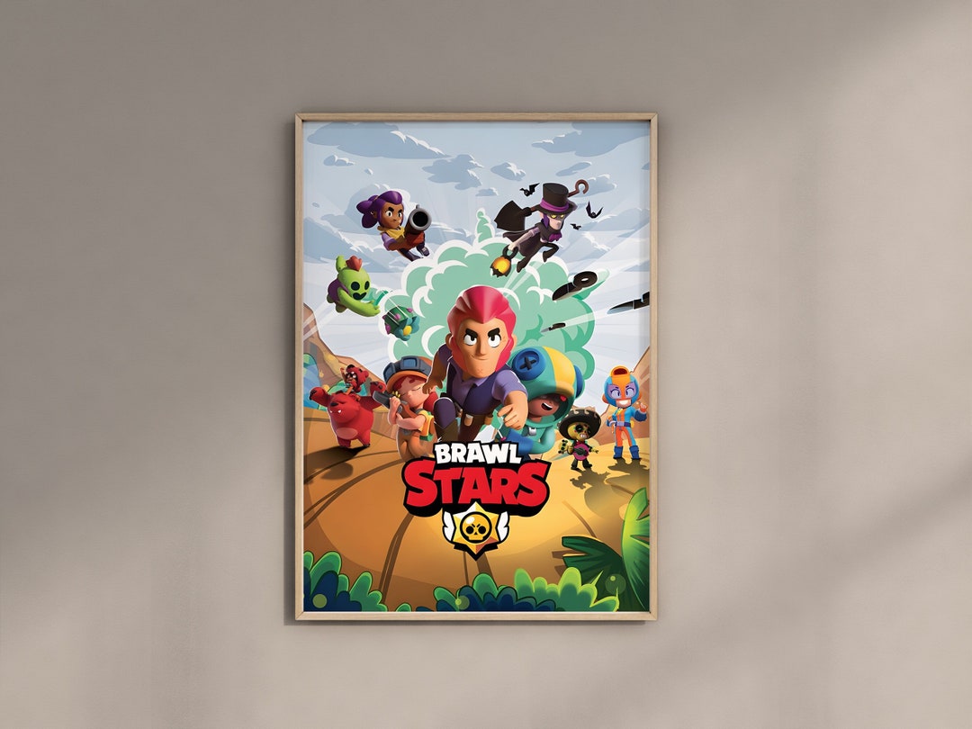 Brawl Stars Digital Poster Brawl Stars Clipart Brawl Stars Instant ...