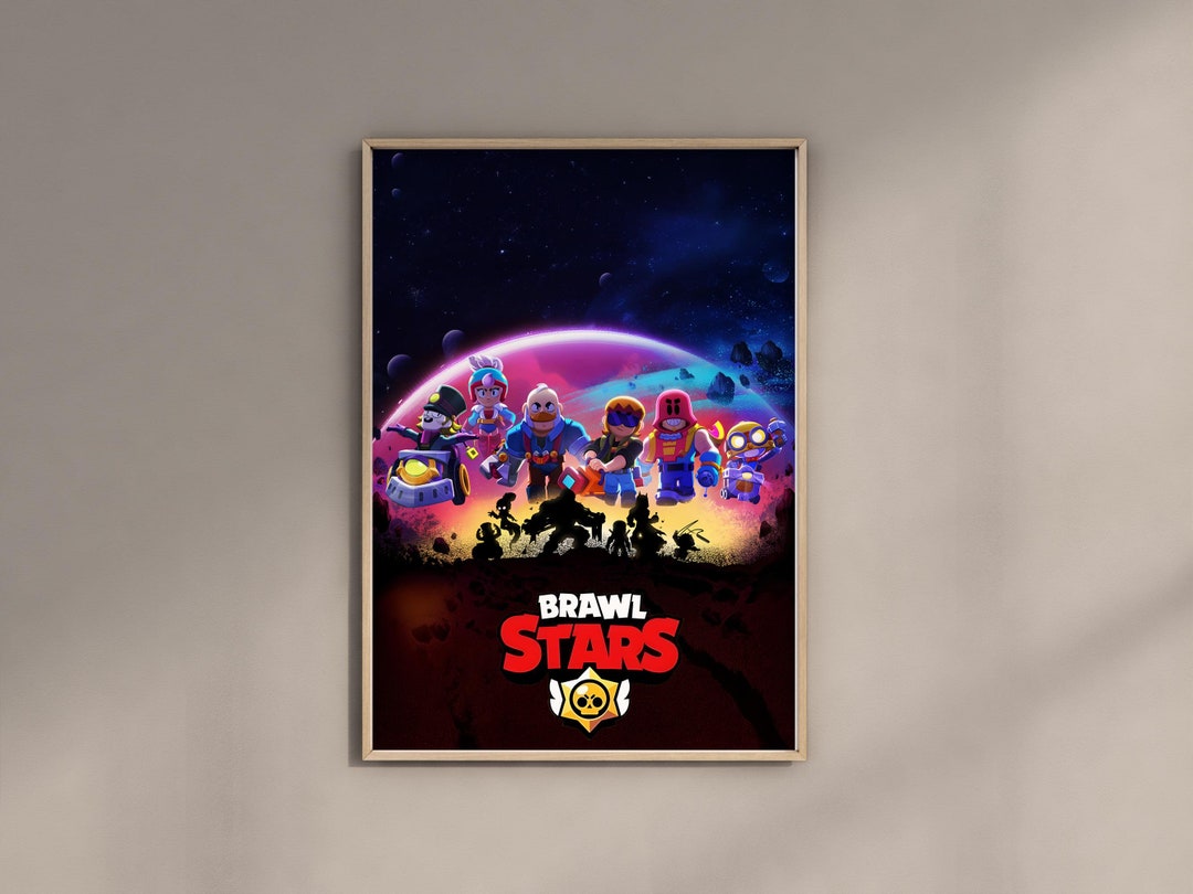 Brawl Stars Digital Poster Brawl Stars Clipart Brawl Stars Instant ...