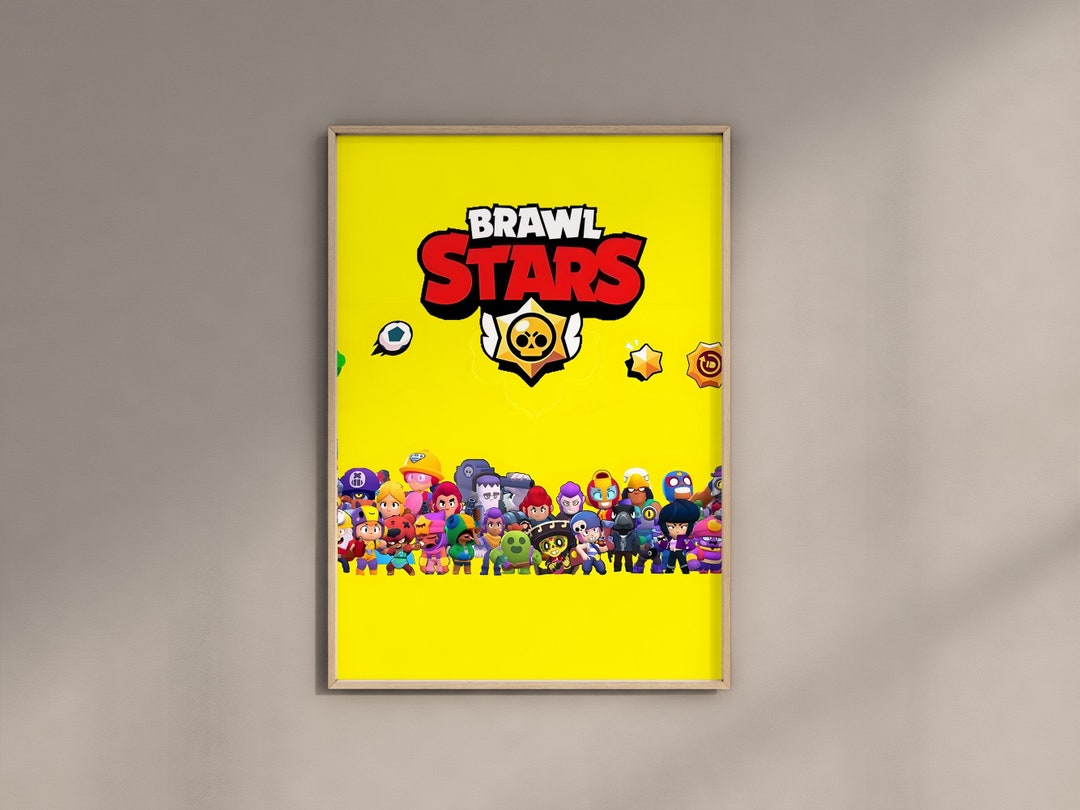 Brawl Stars Digital Poster Brawl Stars Clipart Brawl Stars Instant ...