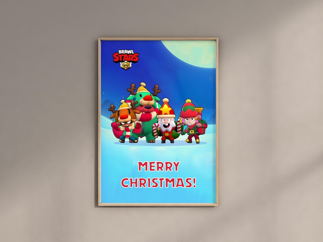 Christmas Brawl Stars Christmas Digital Poster Brawl Stars Clipart ...