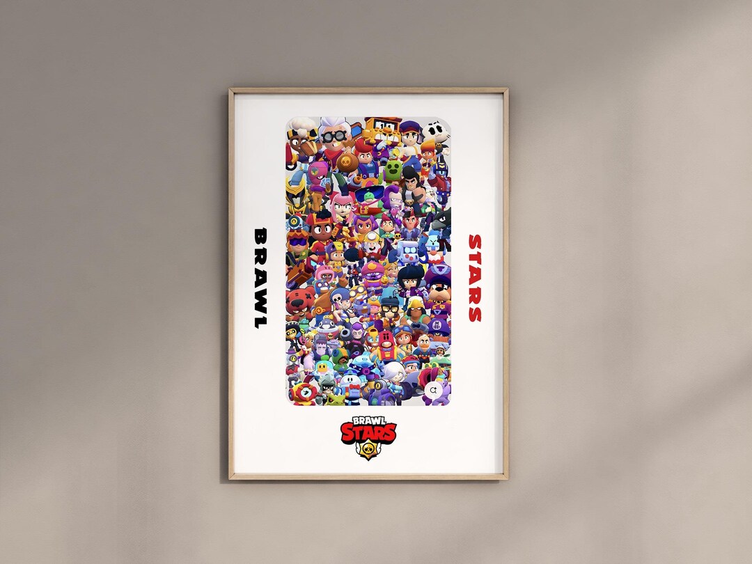 Brawl Stars Digital Poster Brawl Stars Clipart Brawl Stars Instant ...