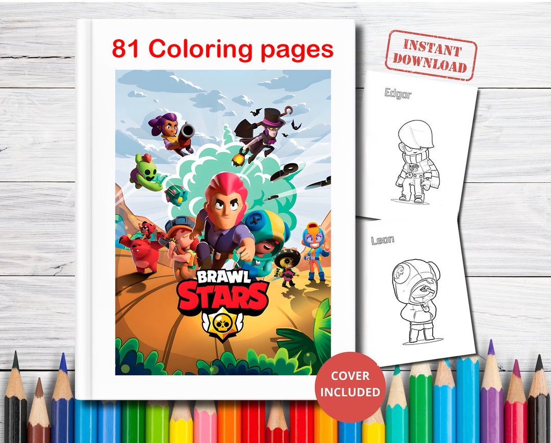 82 All Brawlers Stars Coloring Pages, Game Coloring Pages for Kids ...