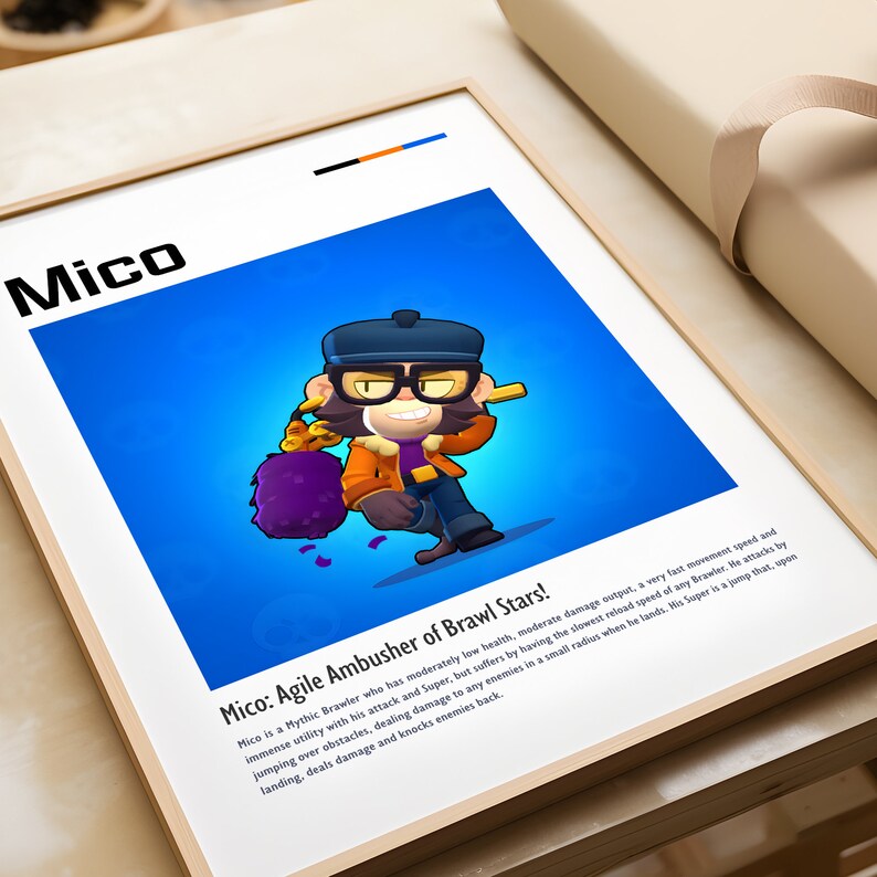 Brawl Stars Digital Poster Brawl Stars Clipart Brawl Stars Instant ...