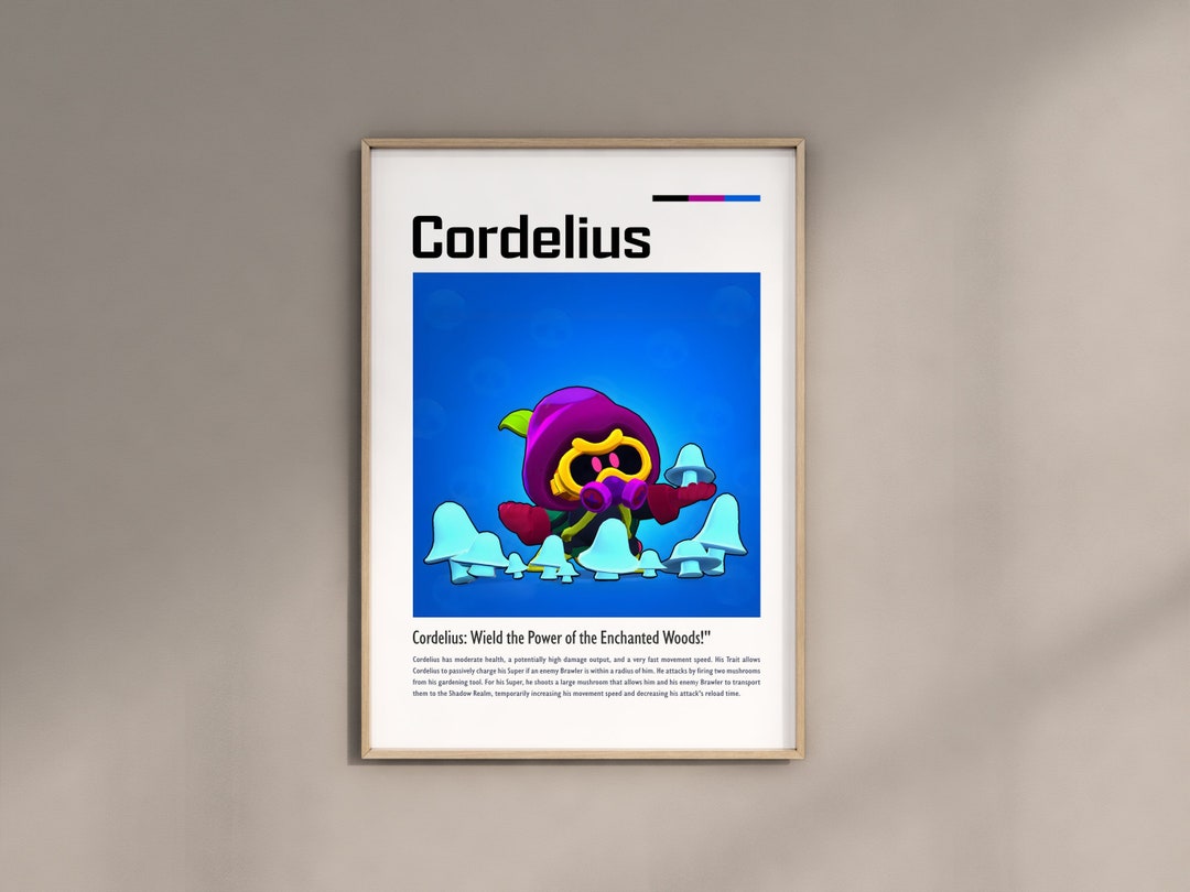 Cordelius Brawl Stars Digital Poster Brawl Stars Clipart Brawl Stars ...