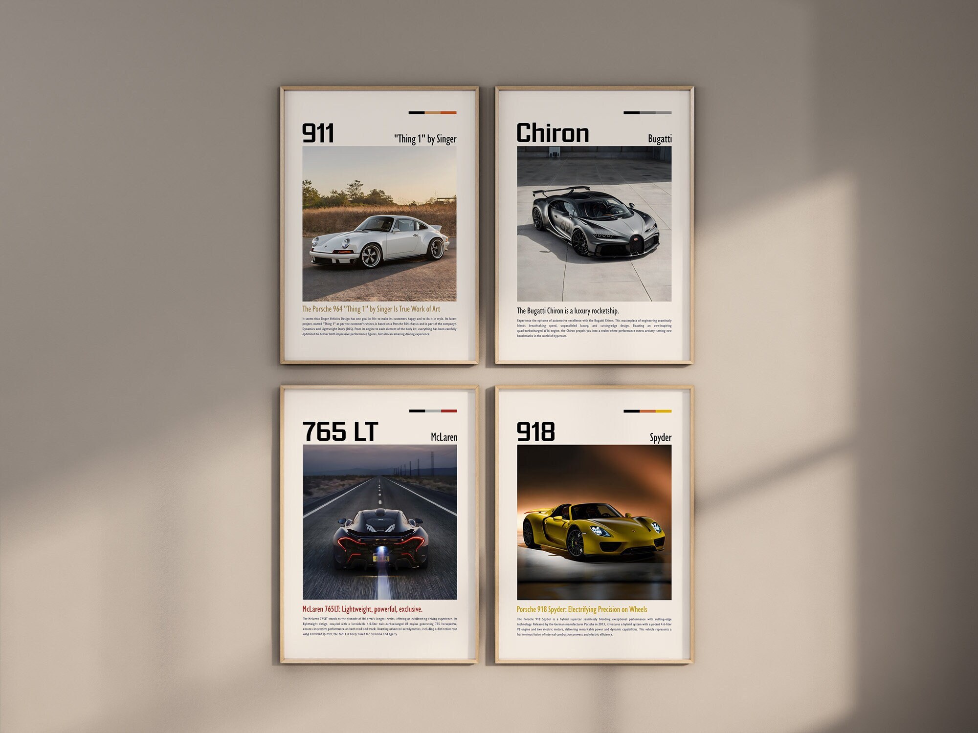 Car Posters Set: Racing Car Prints, Home Decor (digital Download) - Etsy