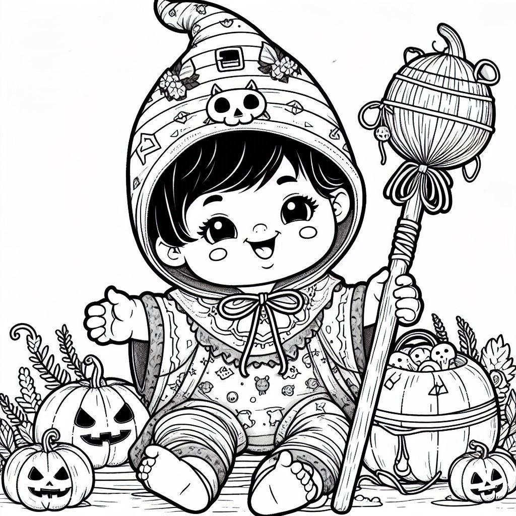 Happy Halloween Coloring Pages for Kids 12 Fun & Creative Designs ...