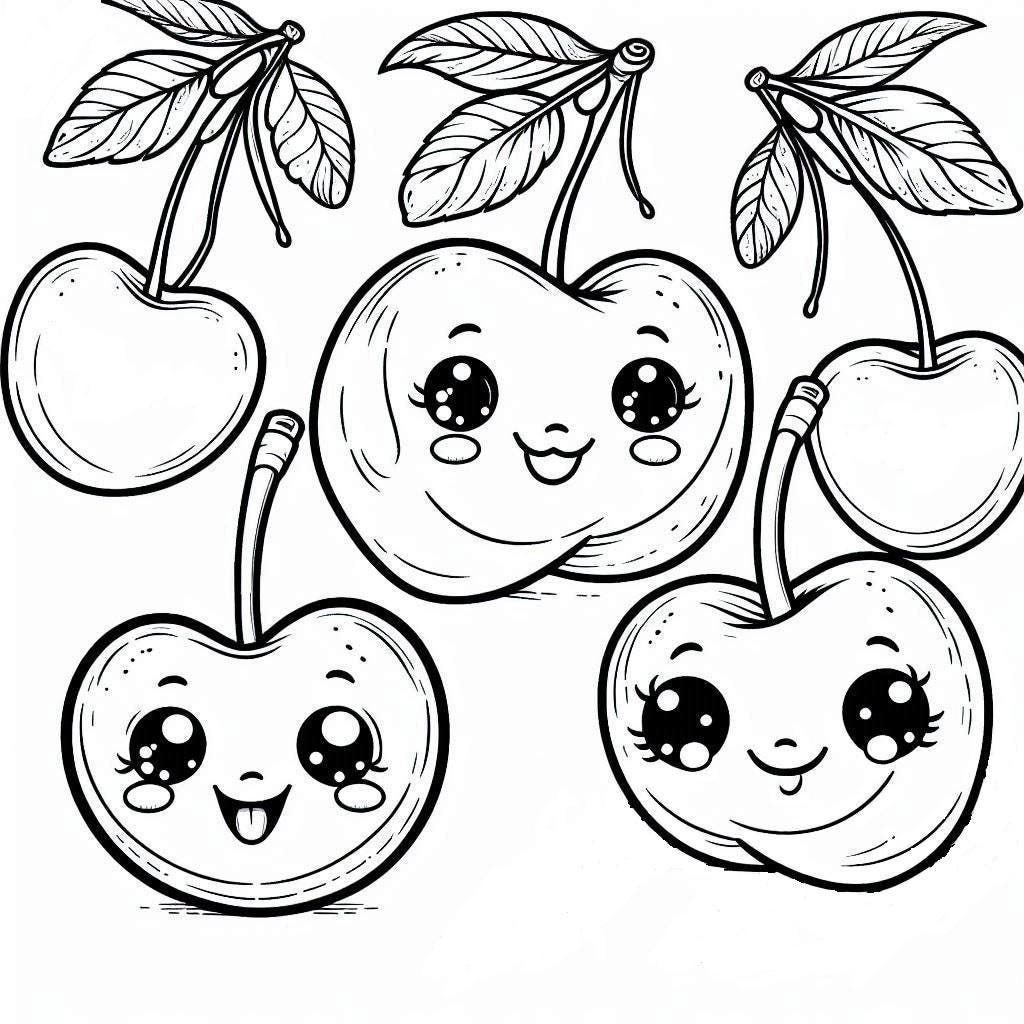 Juicy Fun Fruits Coloring Book for Kids | Educational Gift With 25 ...