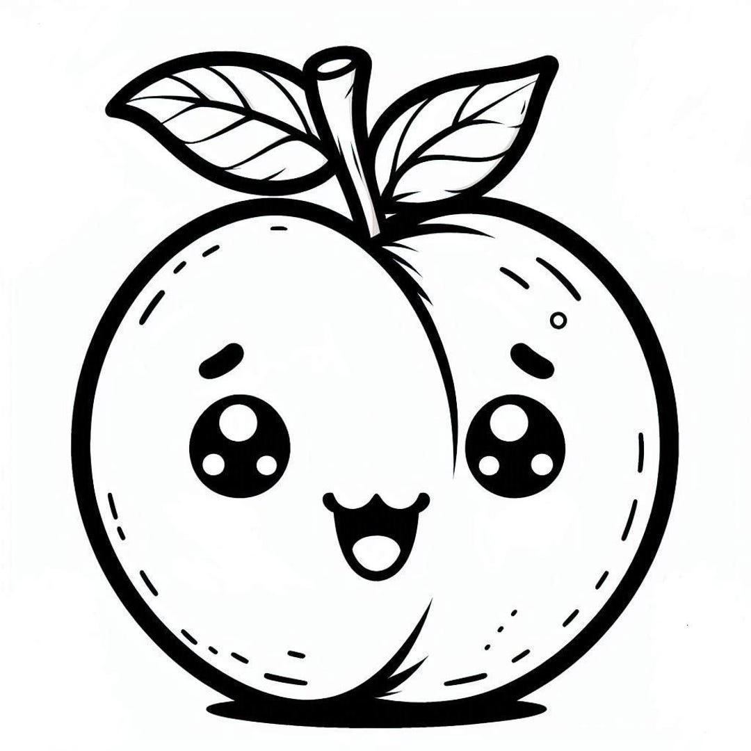 Juicy Fun Fruits Coloring Book for Kids | Educational Gift With 25 ...