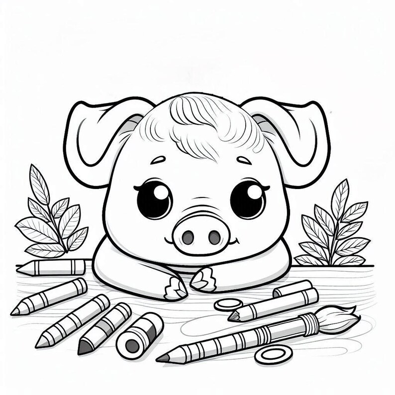 Rainbow Animal Kingdom Coloring Book Wild Animals, Zoo, Farm. Cute ...