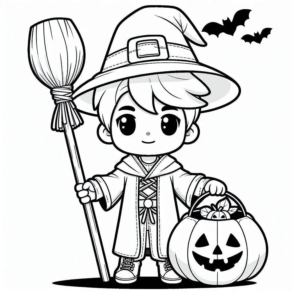 Happy Halloween Coloring Pages for Kids 12 Fun & Creative Designs ...