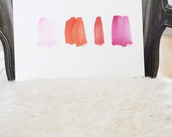 Color block art | Etsy