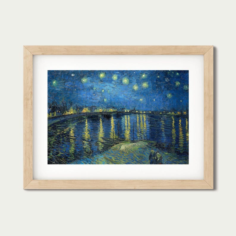 Starry Night Over the Rhône | Van Gogh Classic Art | High-resolution ...