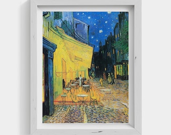 Vincent Van Gogh - Café Terrace at Night (1888) Painting | Post ...