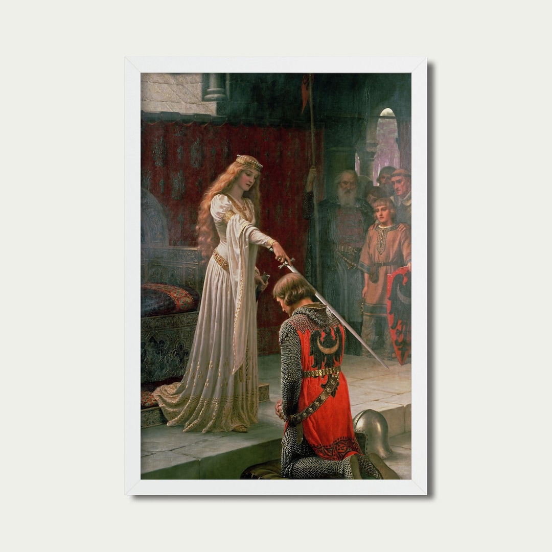 The Accolade | Knighting Ceremony Art Print | Medieval Nobility Scene ...