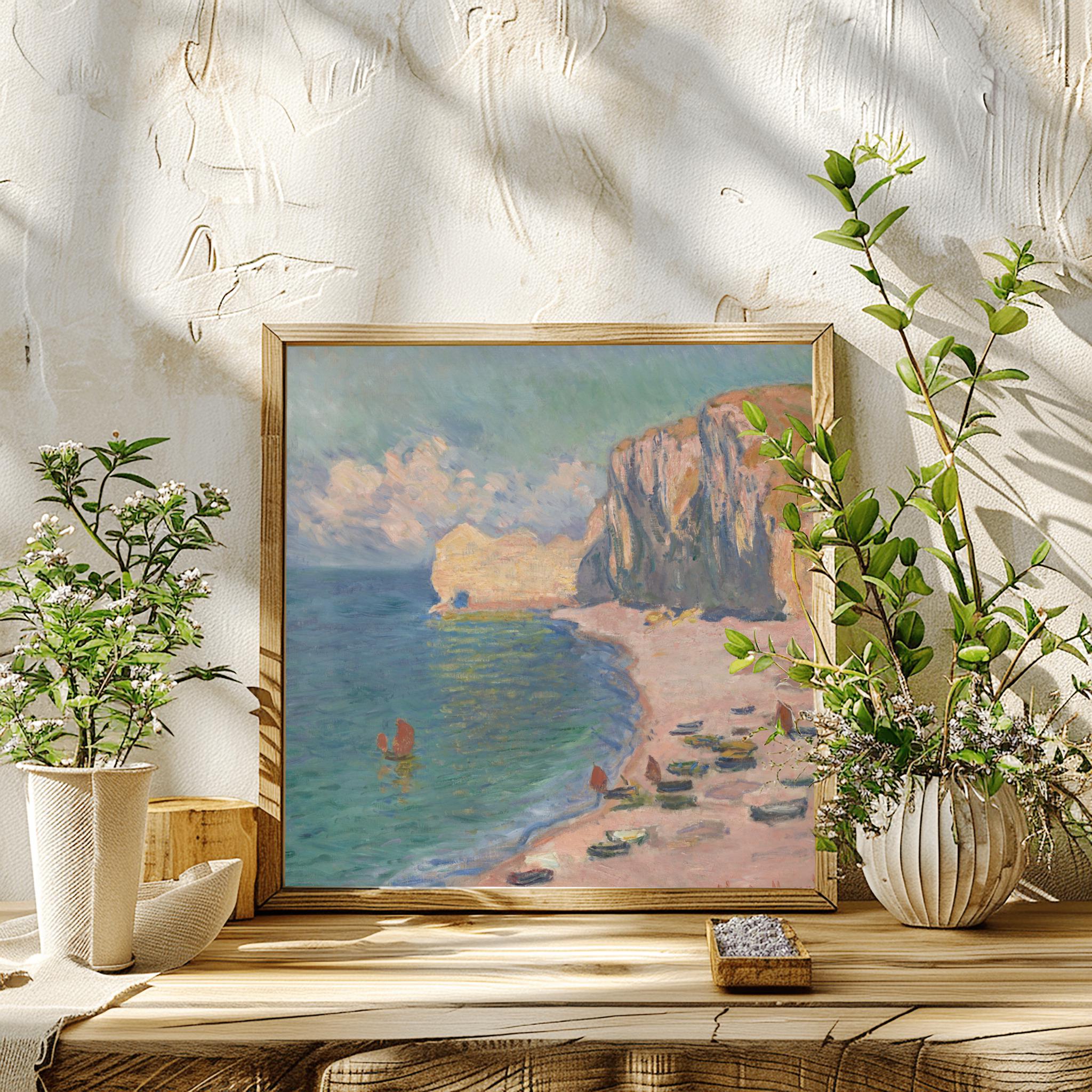 Claude Monet Coastal Scene | Impressionist Seascape Art | Beautiful ...