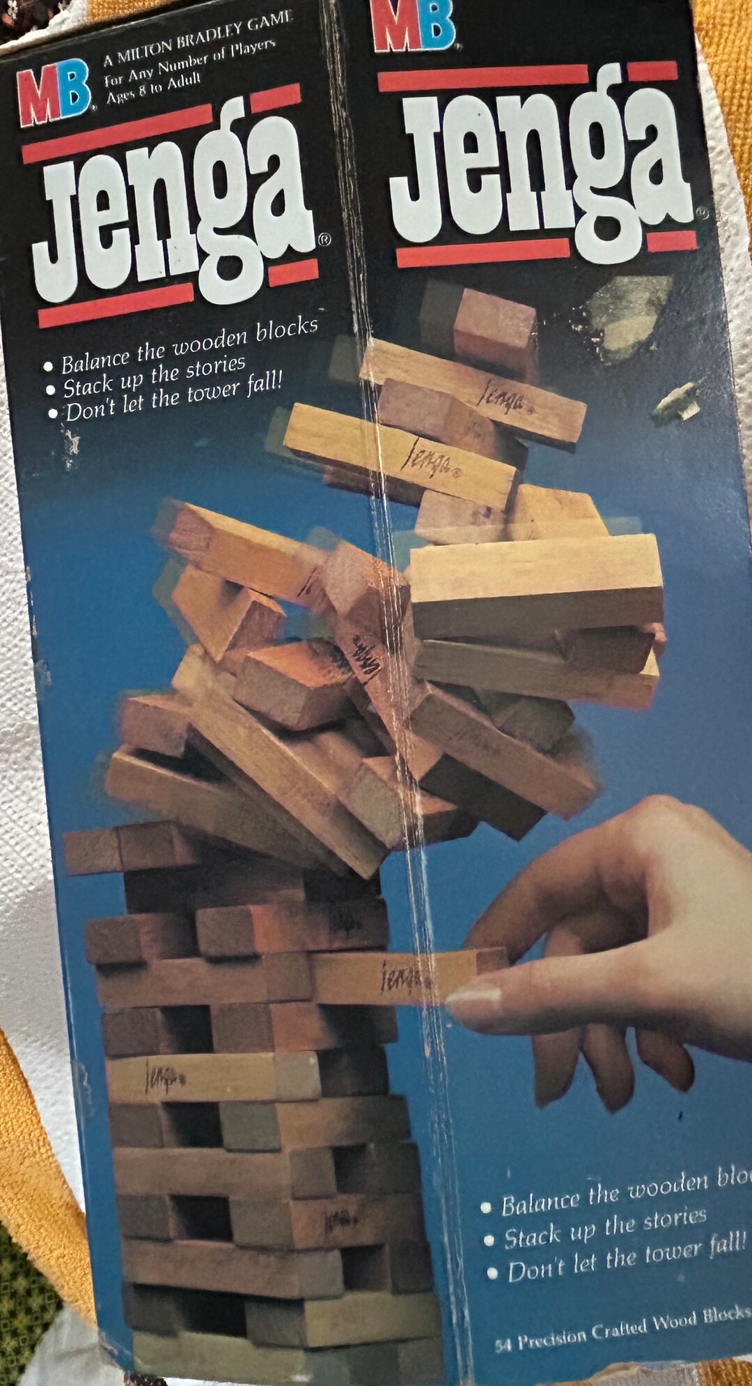 VINTAGE JENGA GAME Family Game Night 1986 Milton Bradley Kid Fun - Etsy