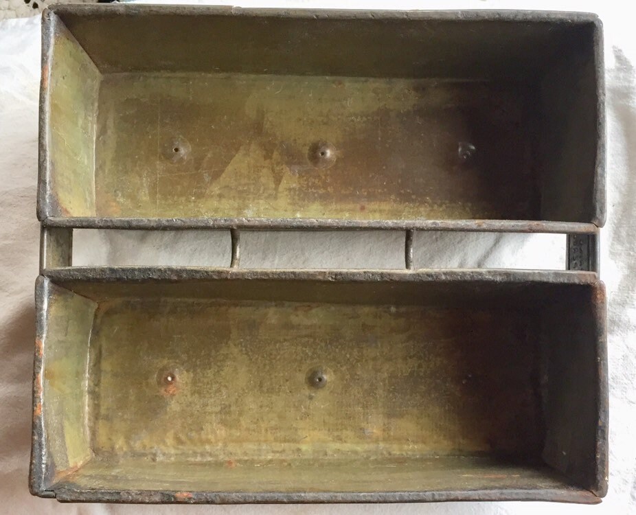 Antique Bread Pan 2 Loaf New England Hinged Mold Tin - munimoro.gob.pe