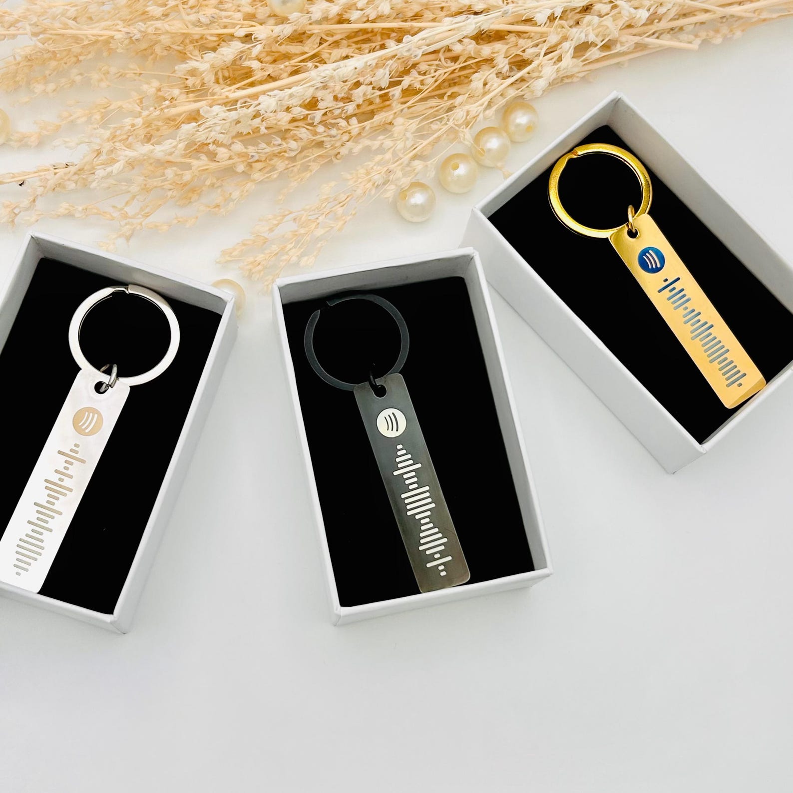 Personalized Spotify Code Keychain - Custom Music Gift for Music Lovers ...