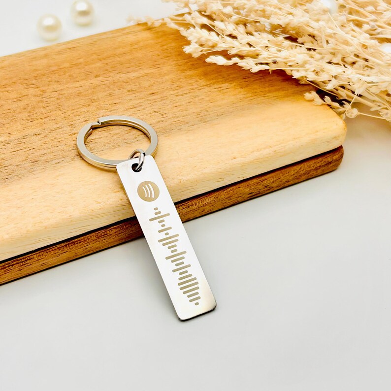 Personalized Spotify Code Keychain Custom Music Gift for Music Lovers ...
