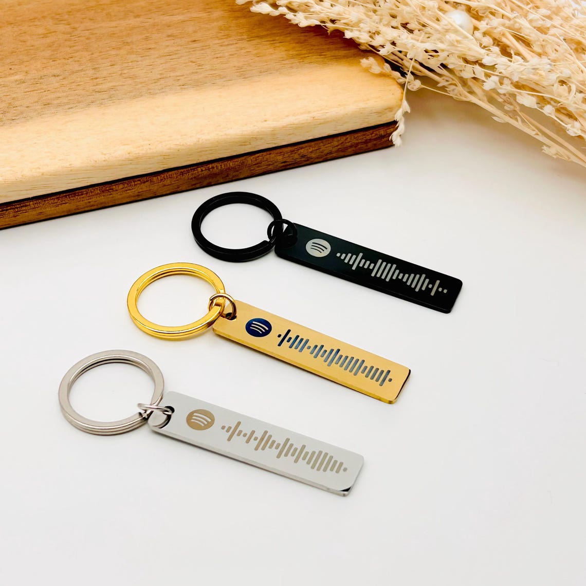 Personalized Spotify Code Keychain - Custom Music Gift for Music Lovers ...