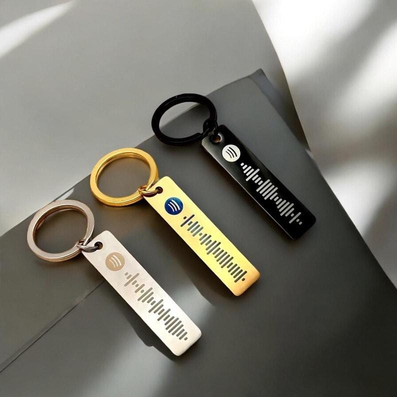 Personalized Spotify Code Keychain - Custom Music Gift for Music Lovers ...