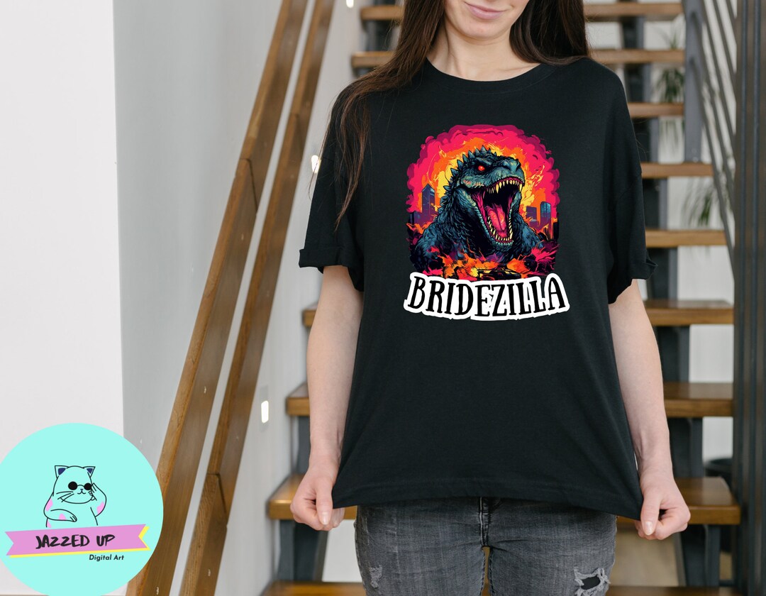 Godzilla Bridezilla Digital Art Wedding Decor Color SVG & PNG - Etsy