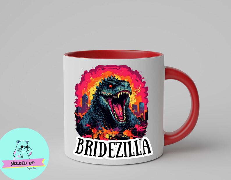 Godzilla Bridezilla Digital Art Wedding Decor Color SVG & PNG - Etsy