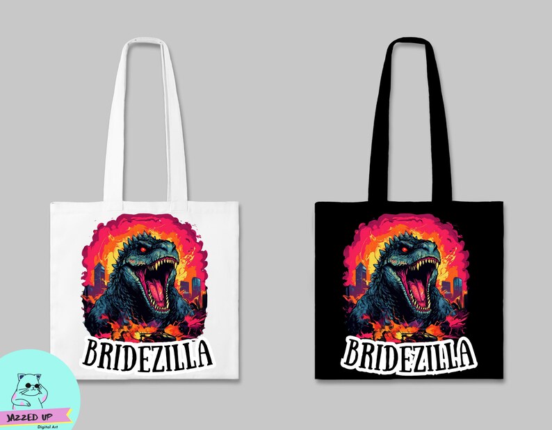 Godzilla Bridezilla Digital Art Wedding Decor Color SVG & PNG - Etsy