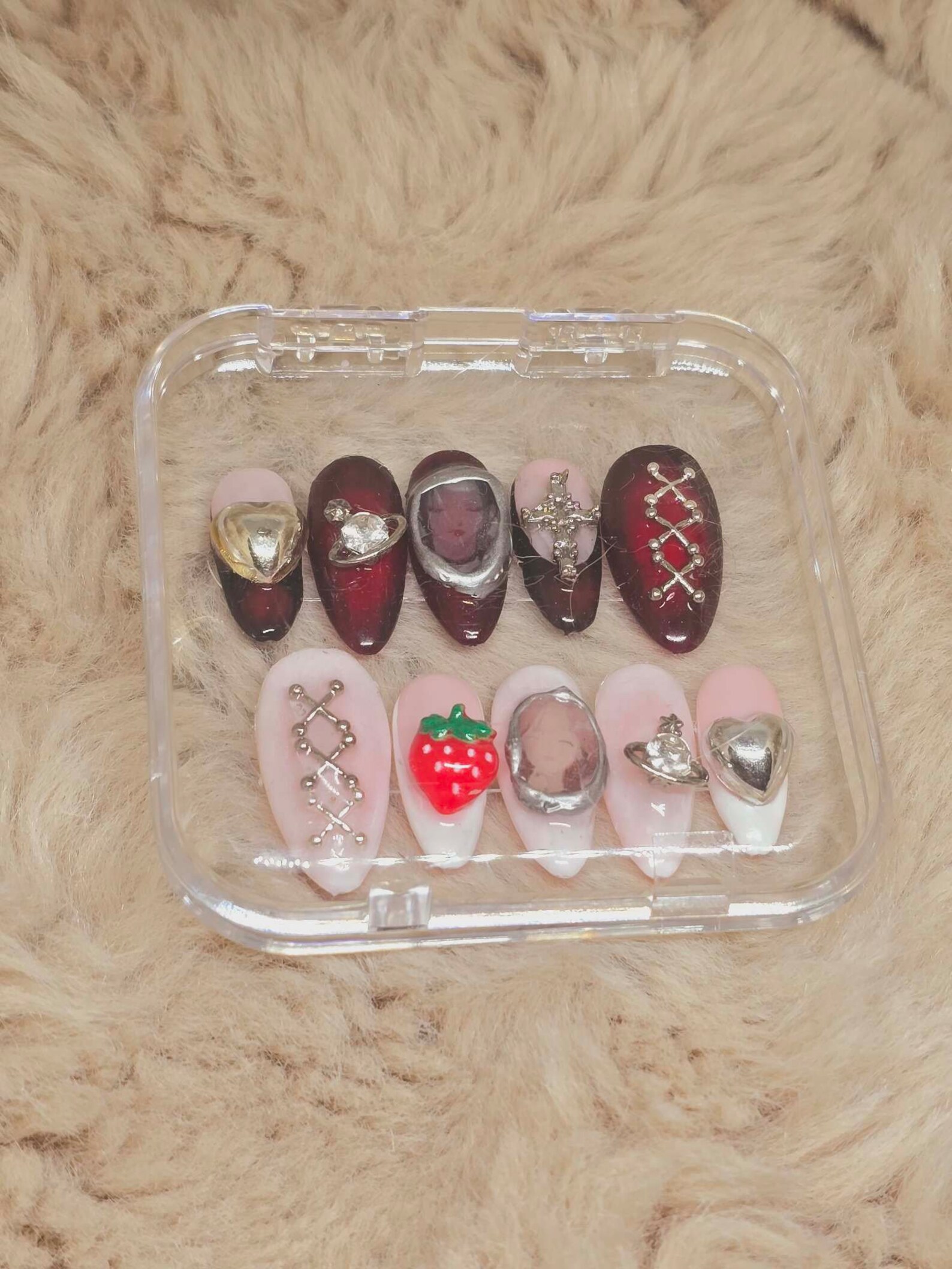 Nana Anime | Press on Nails | Anime Nail Art | Weeb | Anime Lover ...