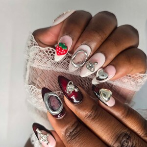 Nana Anime | Press on Nails | Anime Nail Art | Weeb | Anime Lover ...