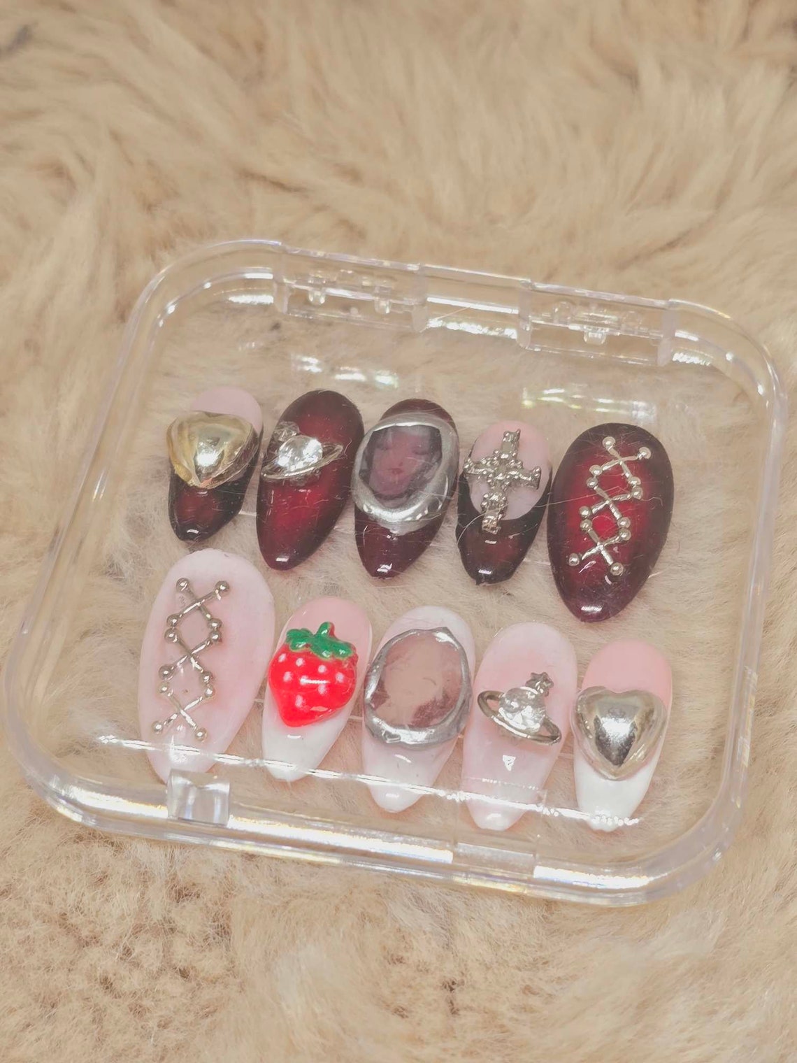 Nana Anime | Press on Nails | Anime Nail Art | Weeb | Anime Lover ...