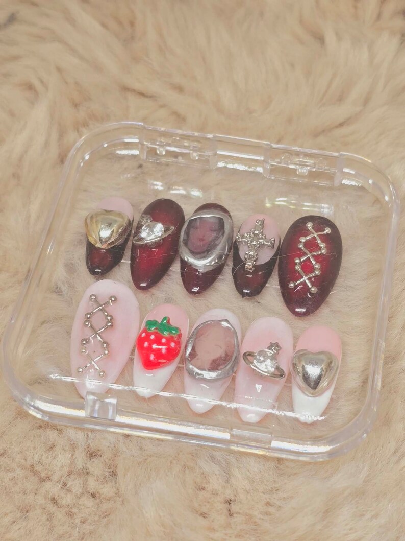 Nana Anime | Press on Nails | Anime Nail Art | Weeb | Anime Lover ...