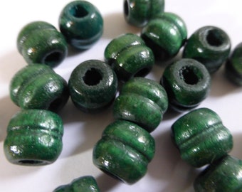 Carved wood bead | Etsy
