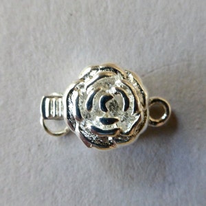 1 Strand Flower Box Clasp in Antique Brass or Silver 14mm (2) - Etsy