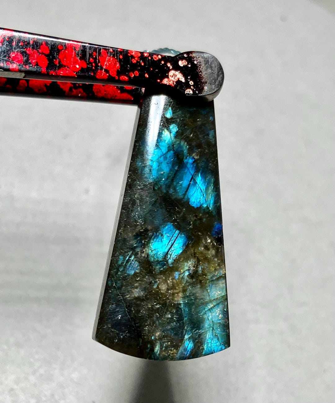 Labradorite Obsidian Double Gemstone Pendant Bead 32x15mm 1 - Etsy