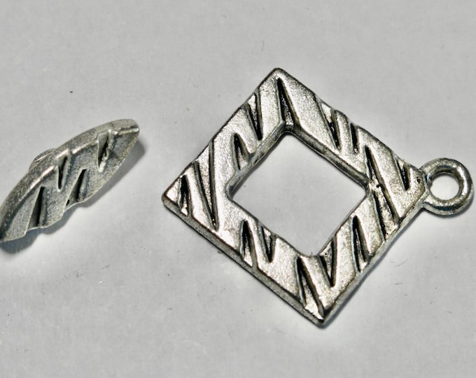 1 Strand Flower Box Clasp in Antique Brass or Silver 14mm (2) - Etsy