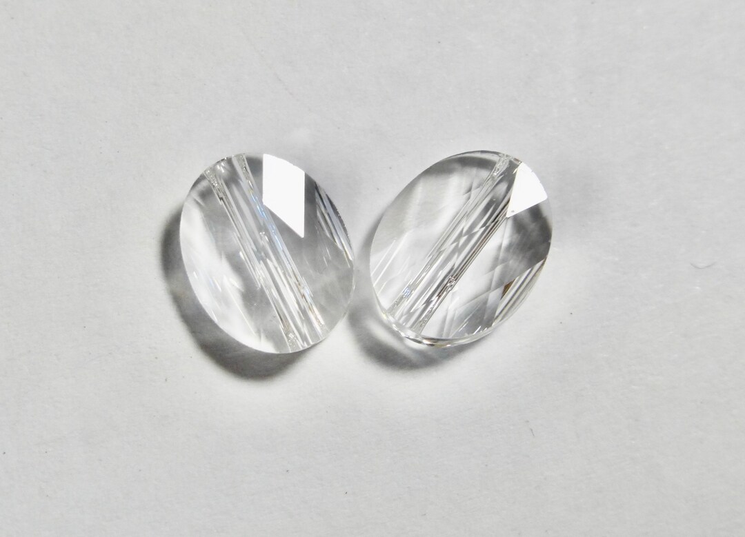 Swarovski 10x8mm Crystal Clear Mini Oval Crystal Beads 6 - Etsy