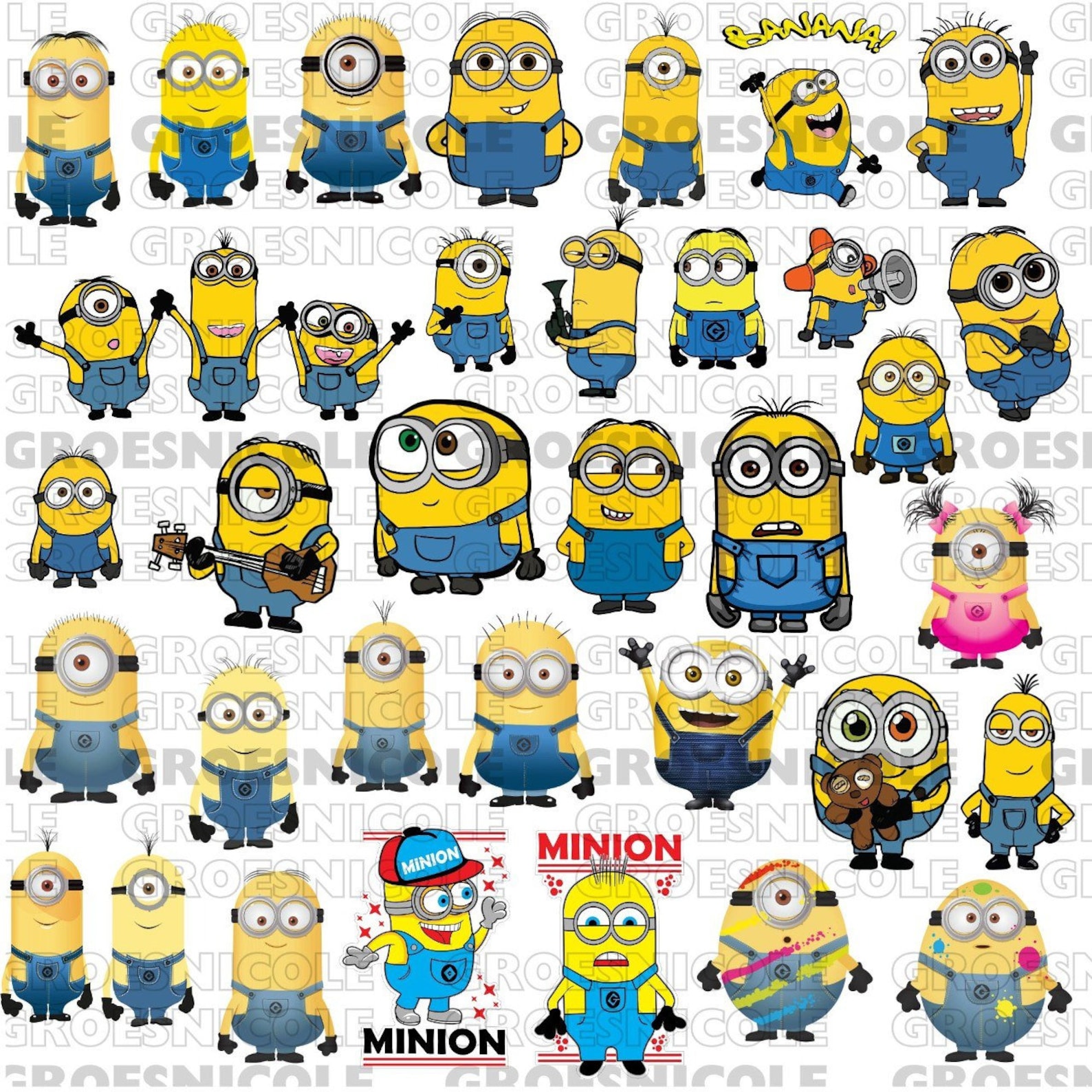 Mega Bundle Minions Svg Bundle, Minions Png, Minions Clipart ...